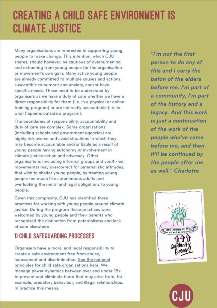 Processes of Lived Experiences engagement - Climate Justice ...