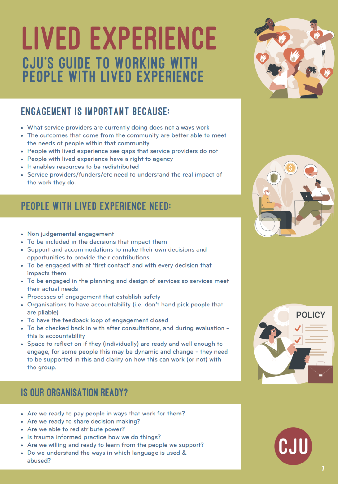 Processes of Lived Experiences engagement - Climate Justice ...